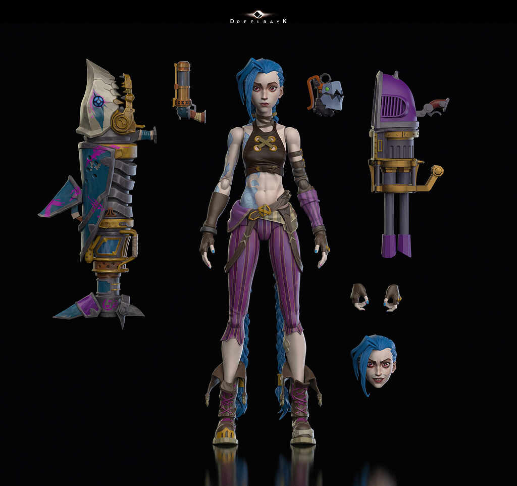 Jinx Action figure - ZBrushCentral