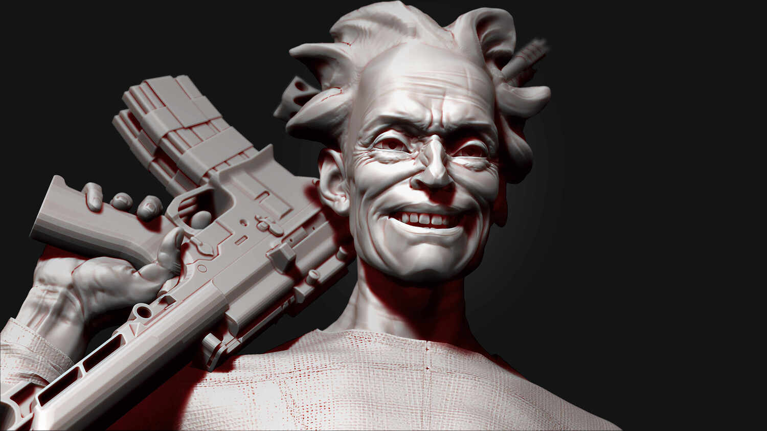 Smiling realistic Rick Sanchez from Rick and Morty - ZBrushCentral