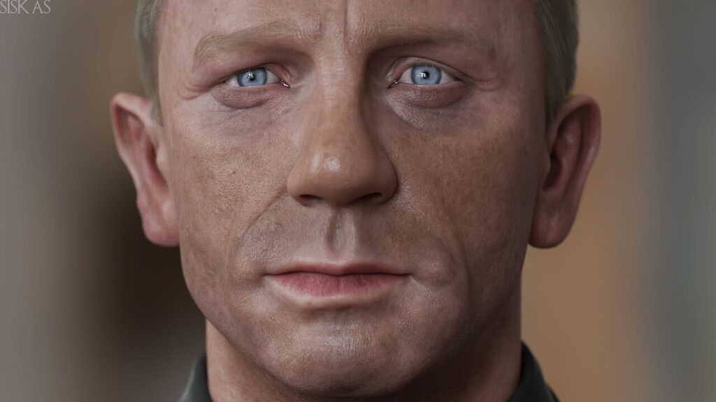 Daniel Craig 3D Study - ZBrushCentral