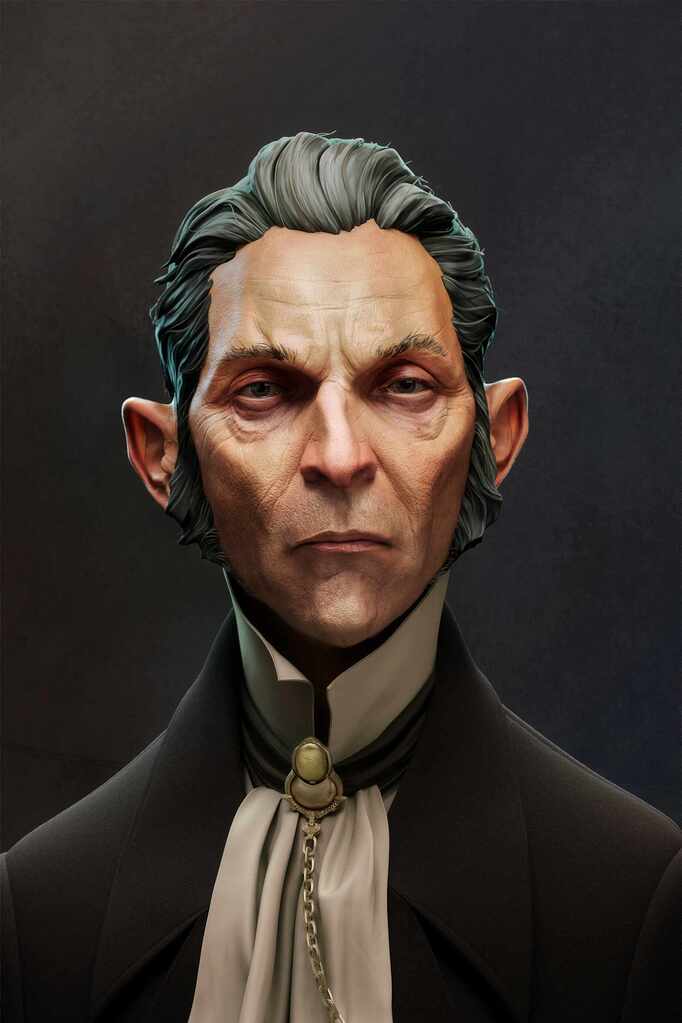 Portrait from the Dishonored - ZBrushCentral