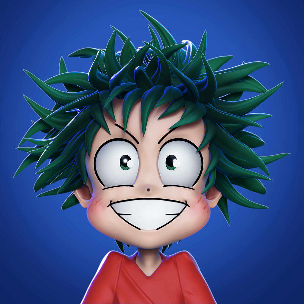 Izuku Midoriya_Baby Deku_My Hero Academia - ZBrushCentral