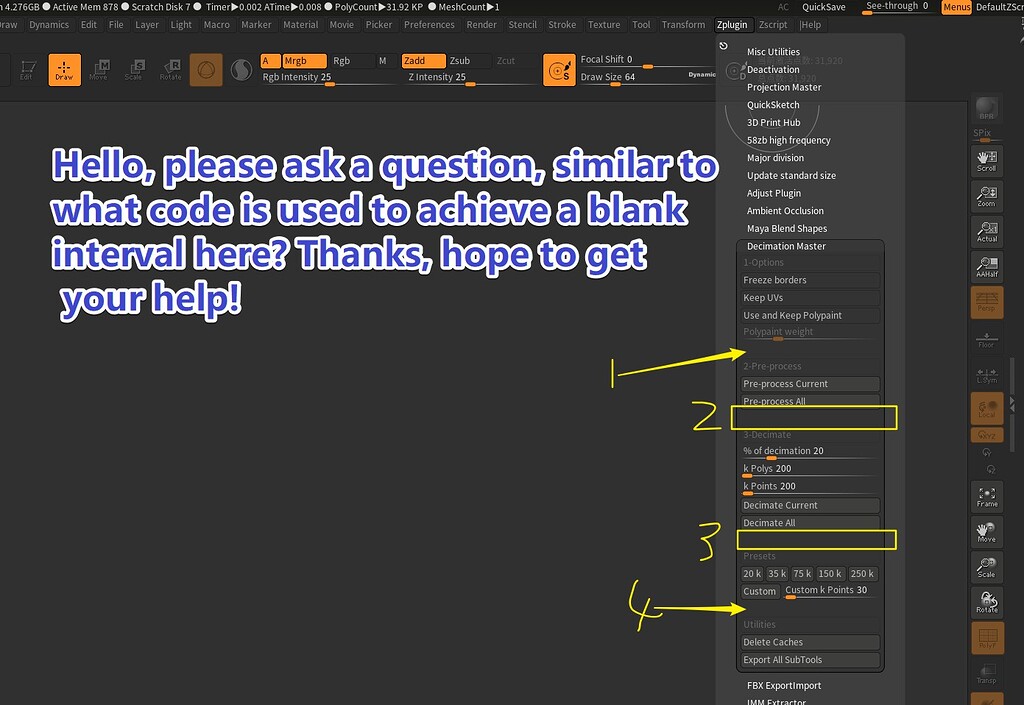 Inactive UI intervals question - ZBrushCentral