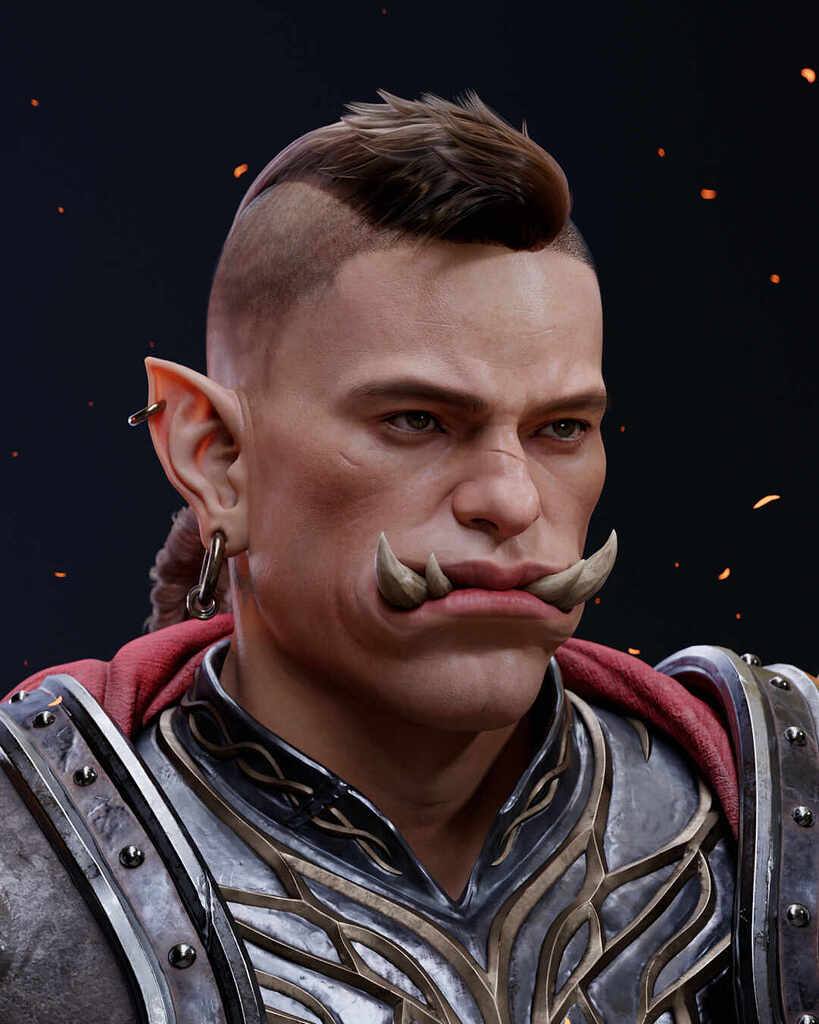Orc Warrior - The Cursed Human - ZBrushCentral