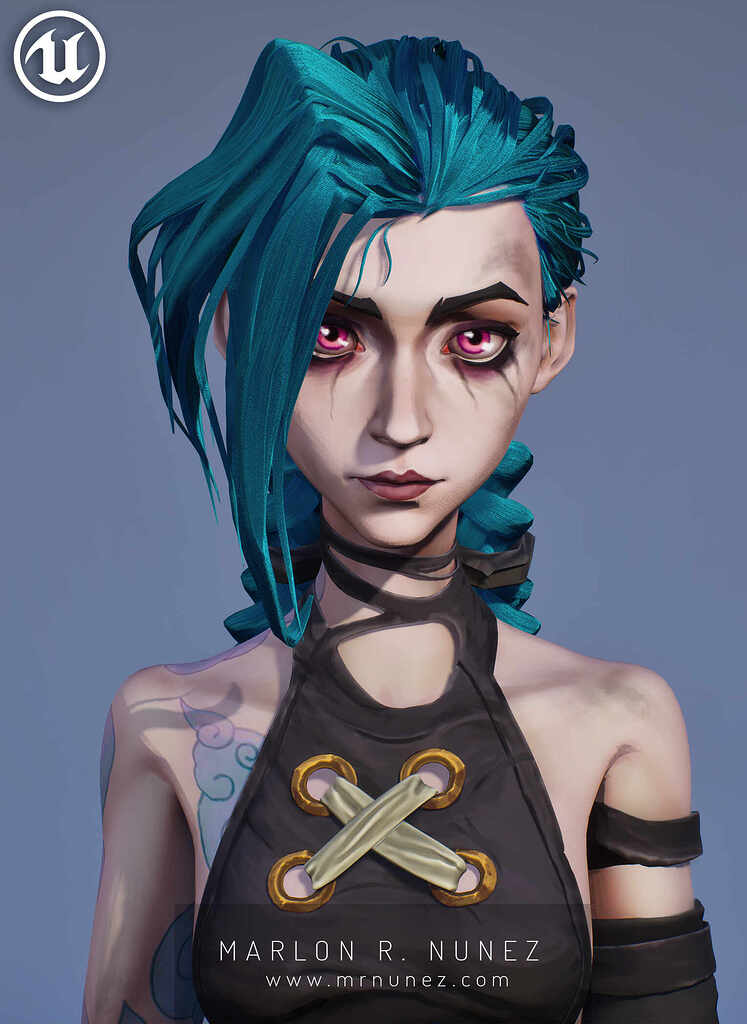 Jinx Sculpt To Ue5 Zbrushcentral