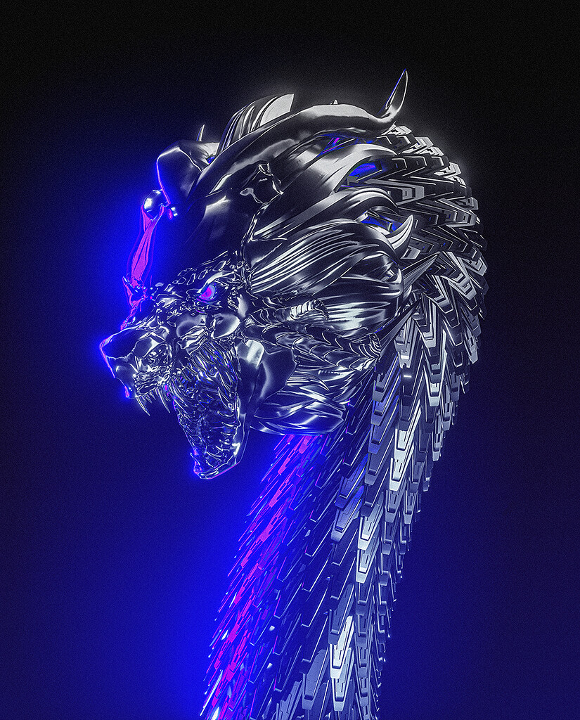 Cyber Dragon - ZBrushCentral