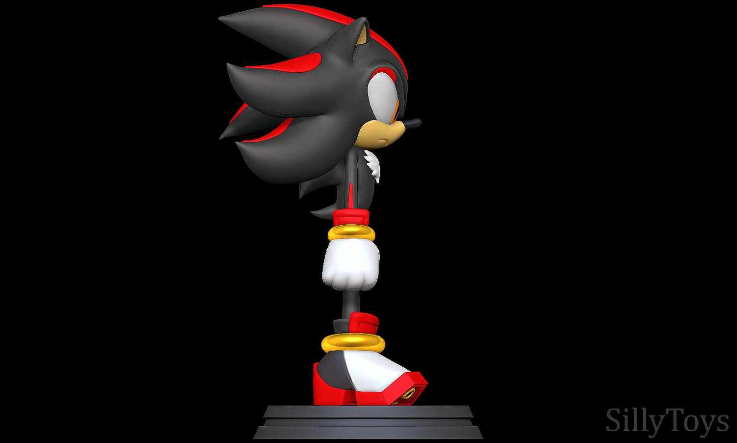 Shadow the Hedgehog 3D print model - ZBrushCentral