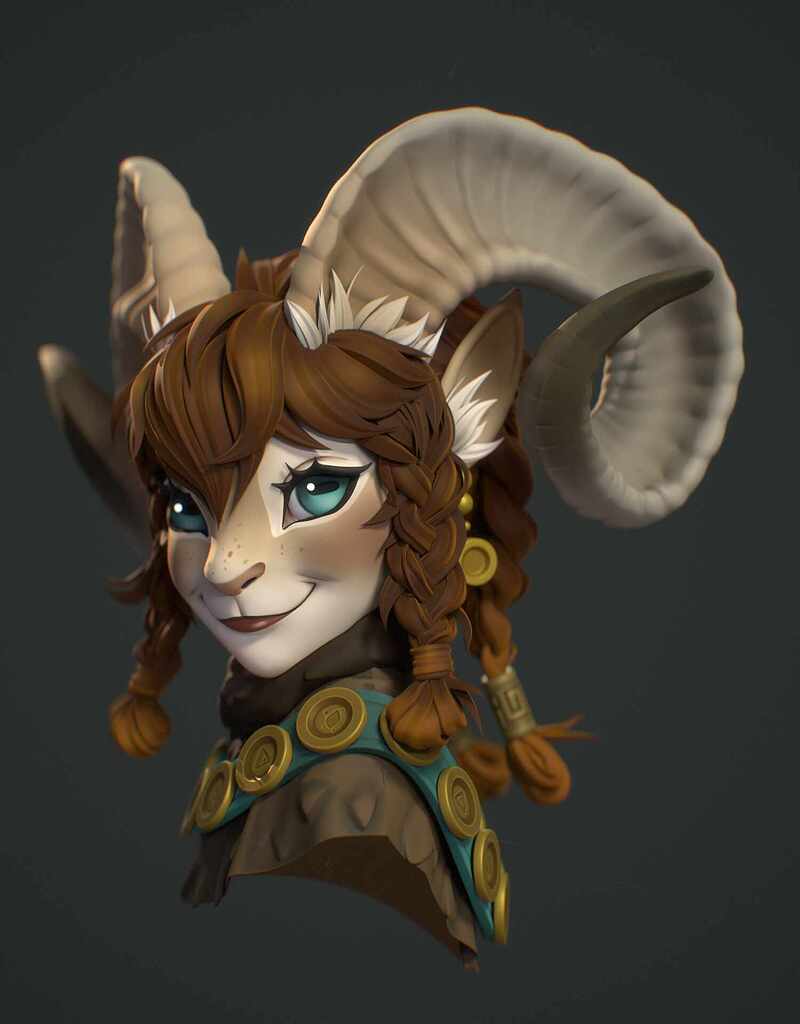 Deer Girl - ZBrushCentral