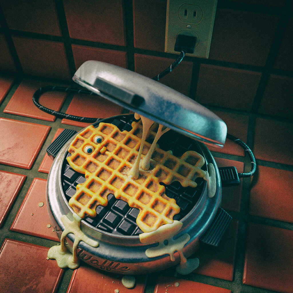 Waffle IRA Garbage Pail Kids - ZBrushCentral