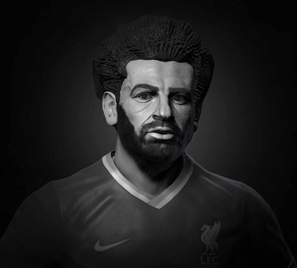 Mohamed Salah Likeness portrait. Hey guys, This is my latest works ...