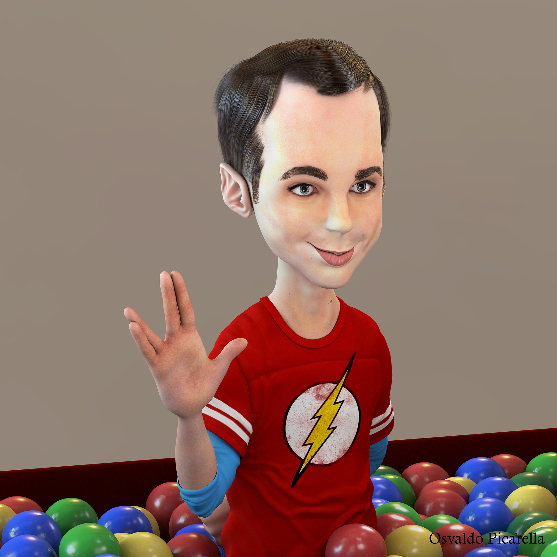 Sheldon Cooper (Bazinga!) - ZBrushCentral
