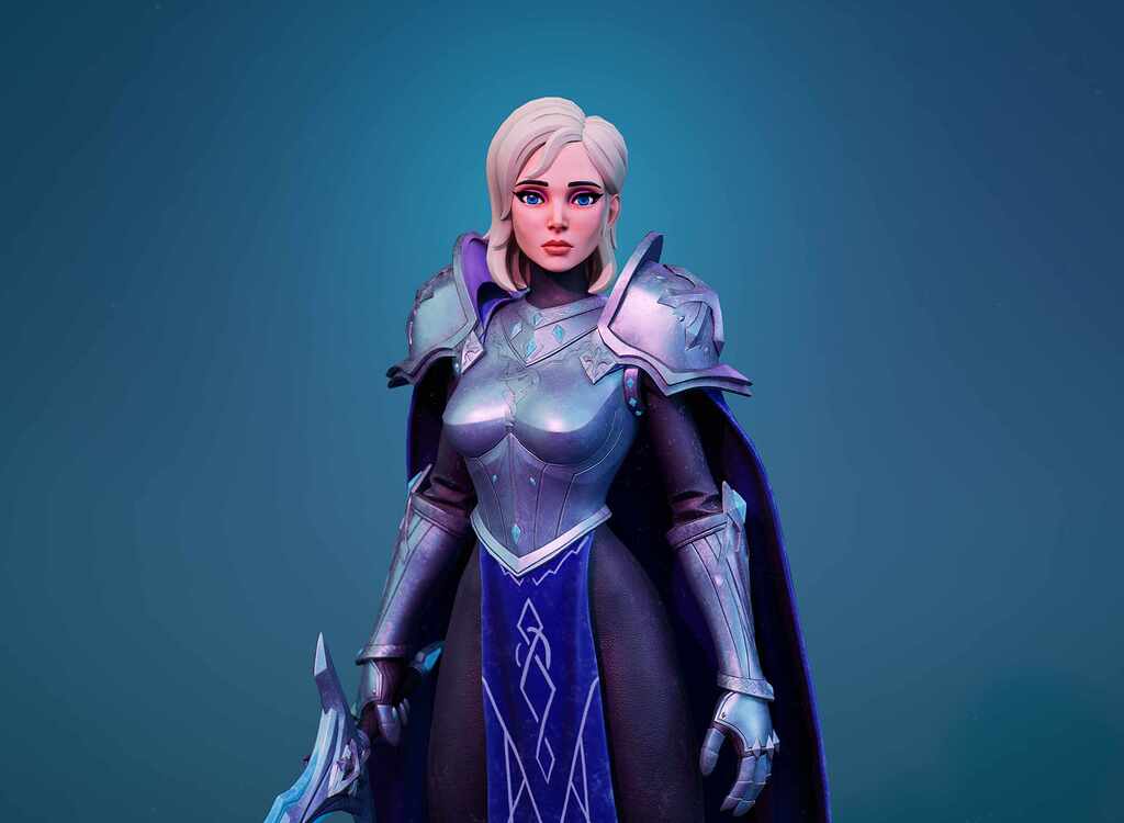Frozen Knight Elsa - ZBrushCentral
