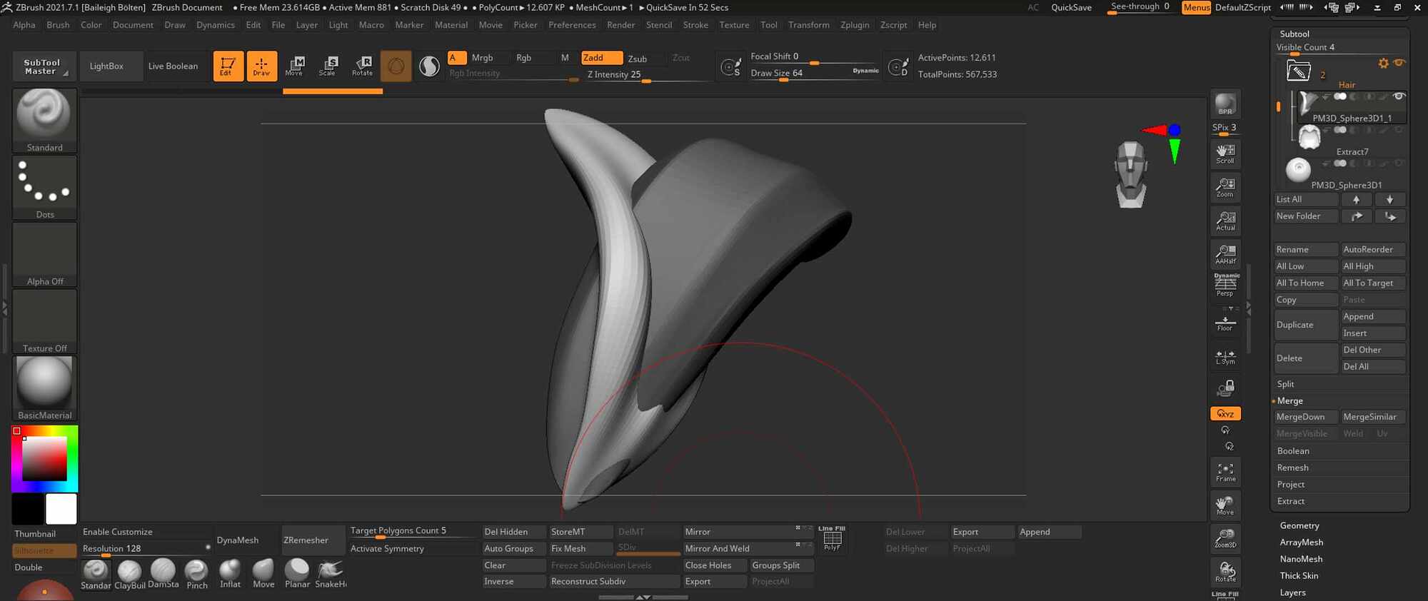 Merge subtool issue - ZBrushCentral