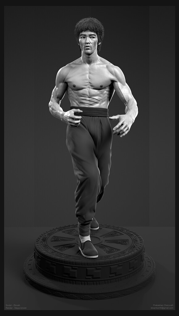 Bruce Lee - ZBrushCentral