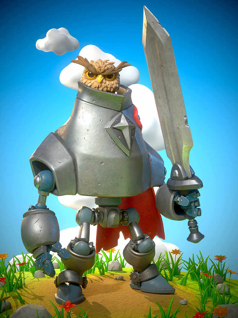 Knight owl - ZBrushCentral