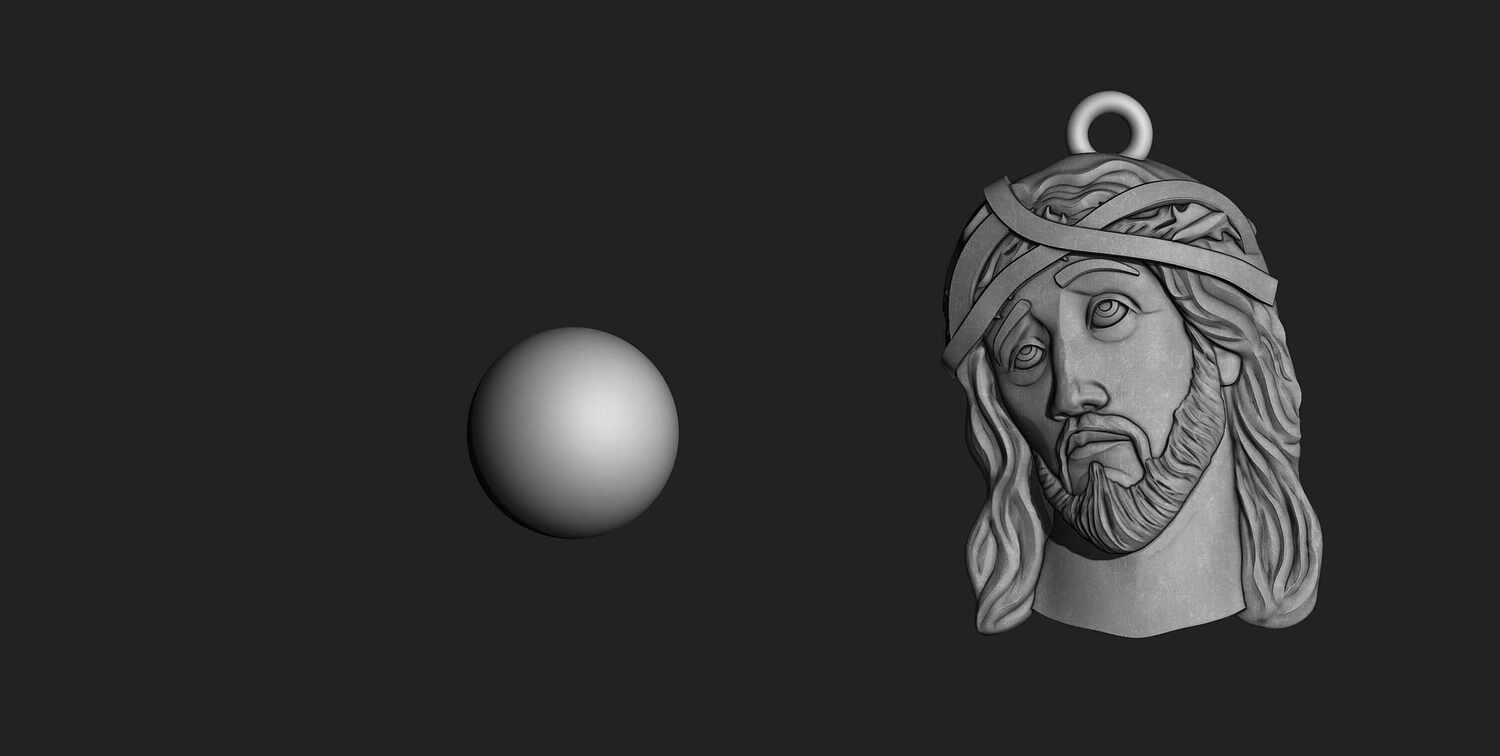 ZBRUSH JEWELLERY DESIGN HOW TO SCULPT *JESUS PENDANT* step by step ...