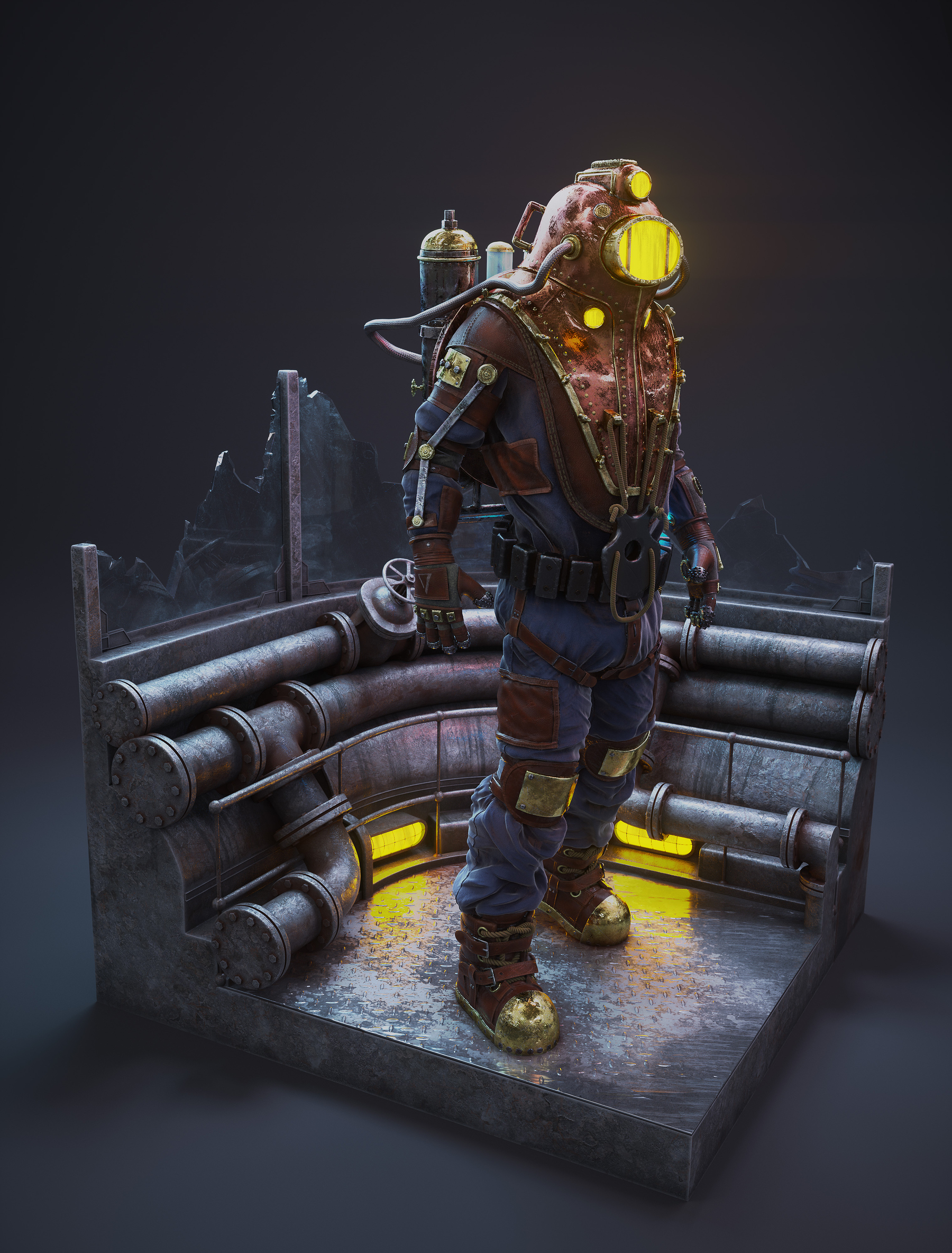 Bioshock Subject Delta Fan Art - ZBrushCentral
