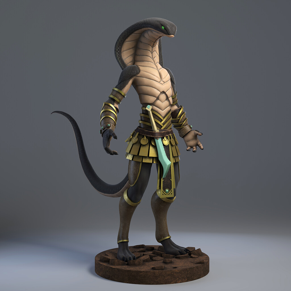 Snake Warrior - ZBrushCentral