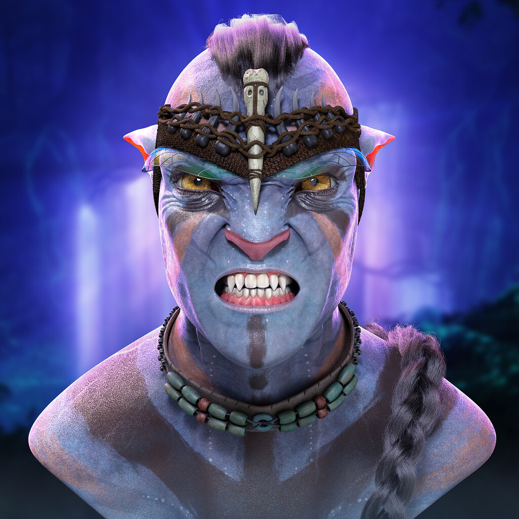 Jake Sully (Bust) - ZBrushCentral