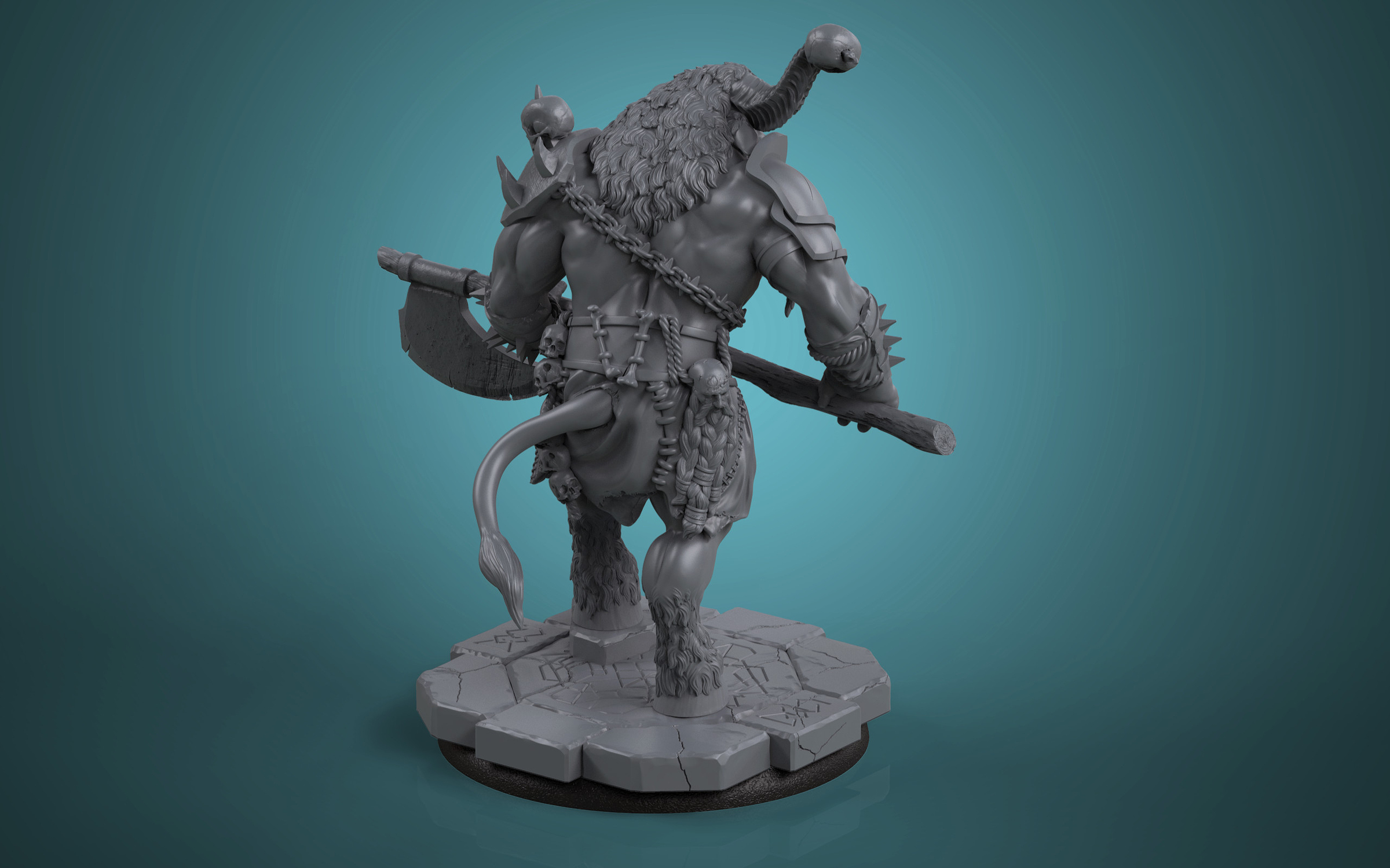 Minotaur Miniature - ZBrushCentral
