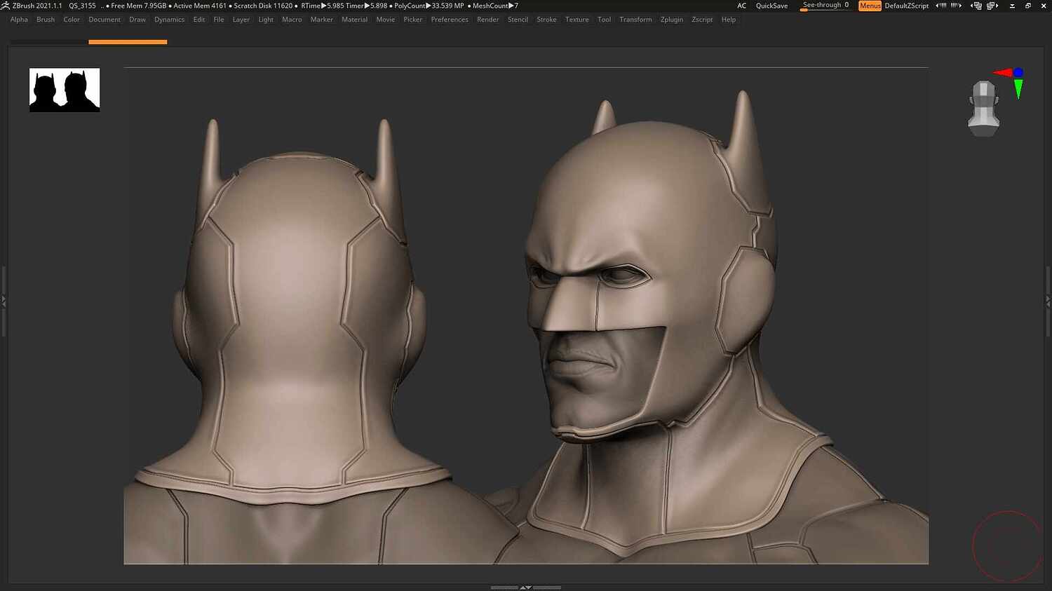 Project: The Red Batman (From the Flash Paradox universe) - ZBrushCentral