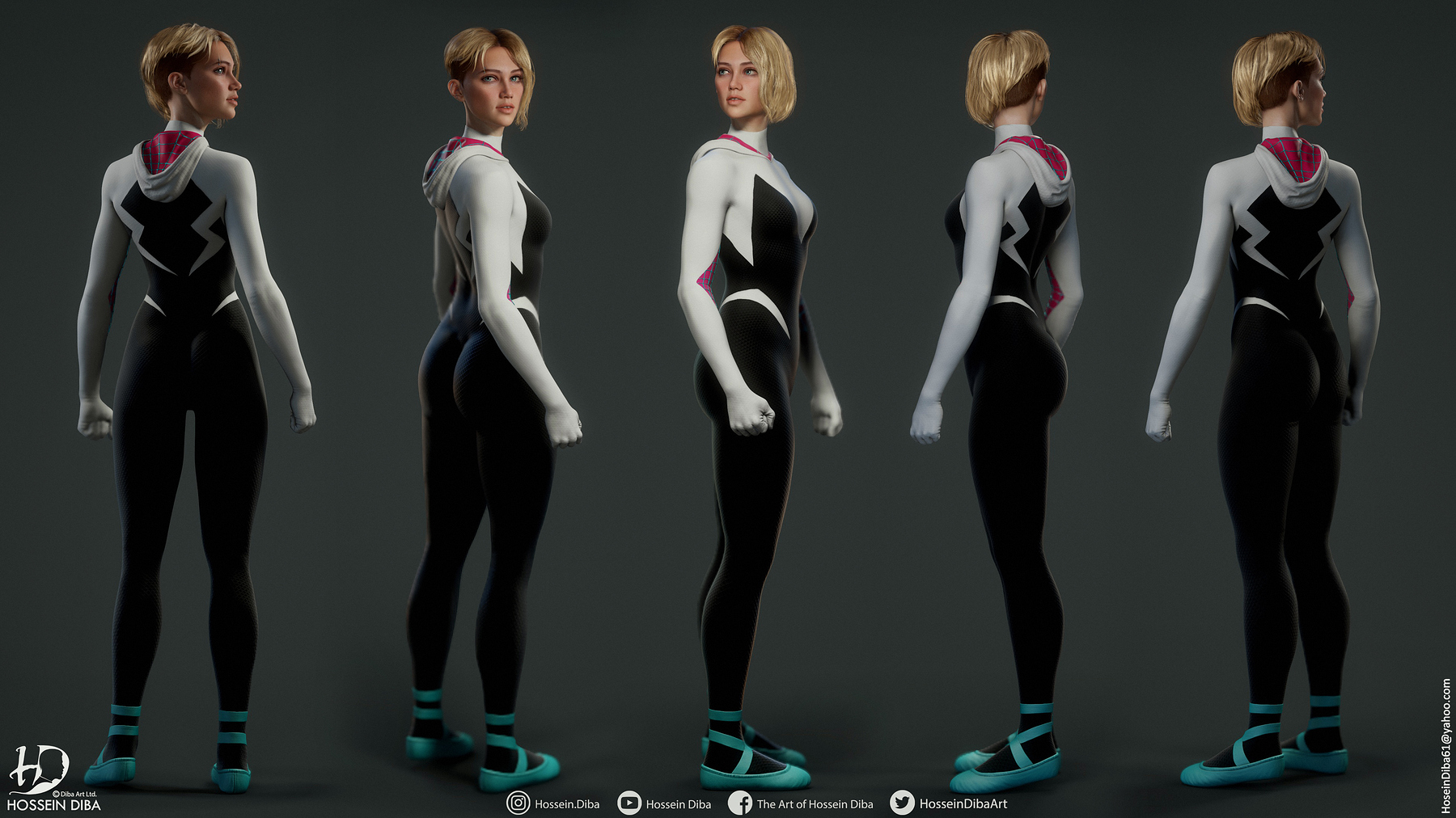 3D Model of Gwen Stacy (Real Time) - ZBrushCentral