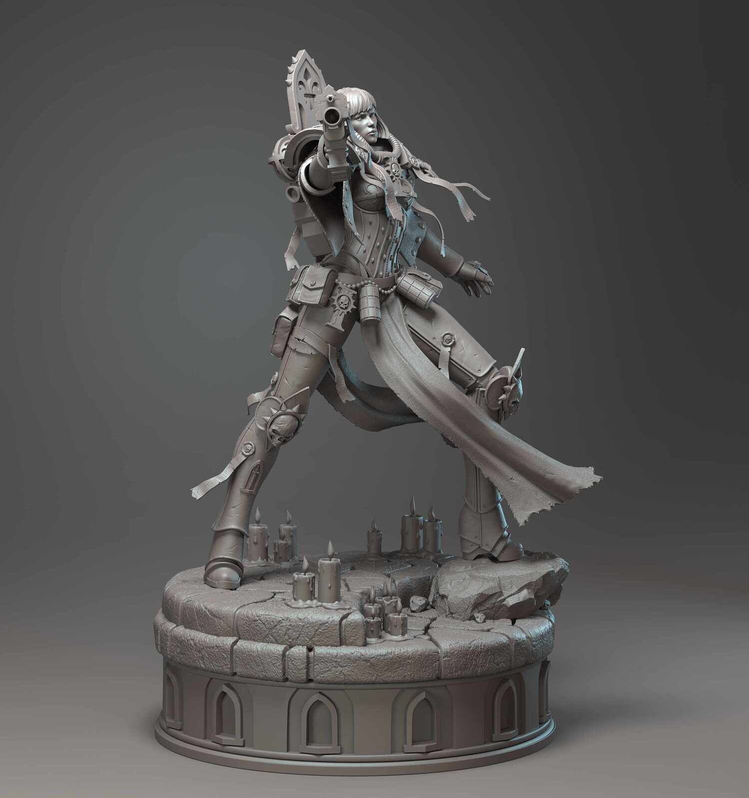 Sista - Warhammer40K collectible statue 1/6 - ZBrushCentral