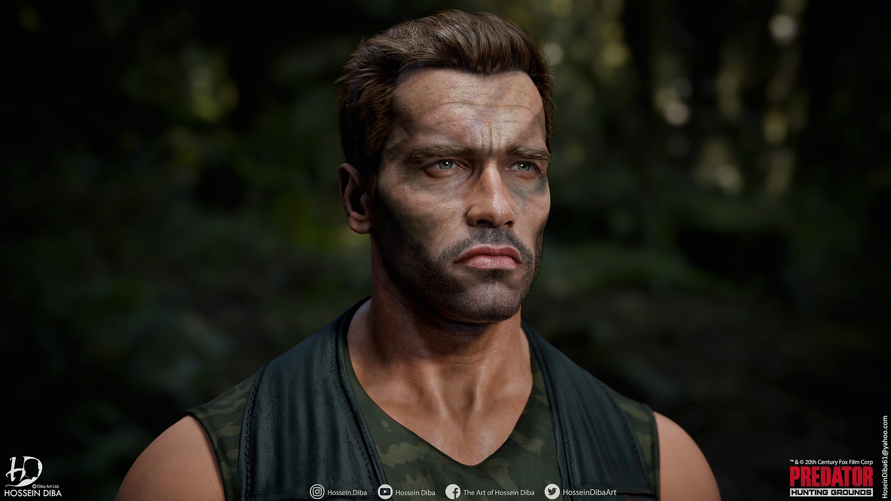 3D Model of Dutch 1987(Real time) - Predator: Hunting Grounds ...