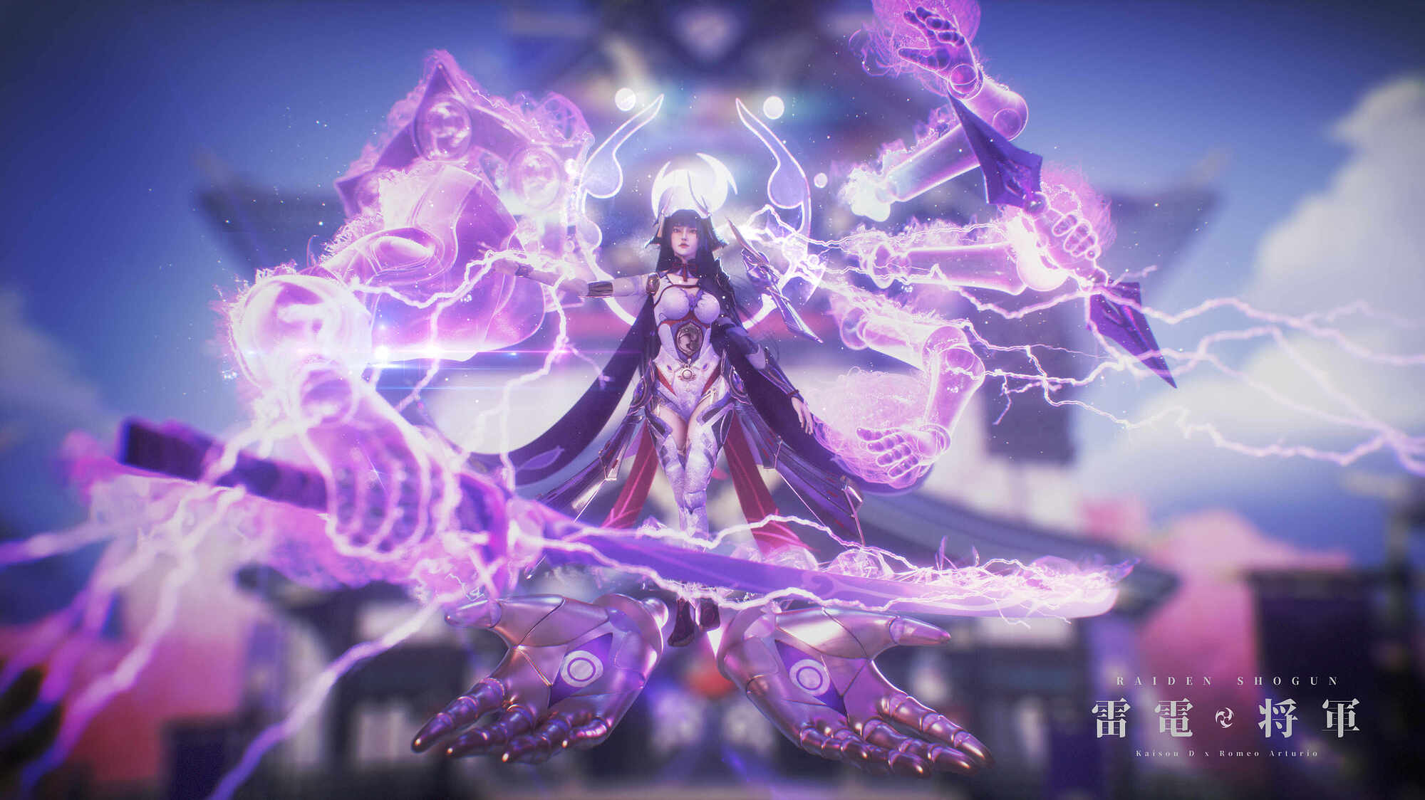 [3D FANART]: BOSS RAIDEN SHOGUN - GENSHIN IMPACT - PJ COLLAB WITH ...