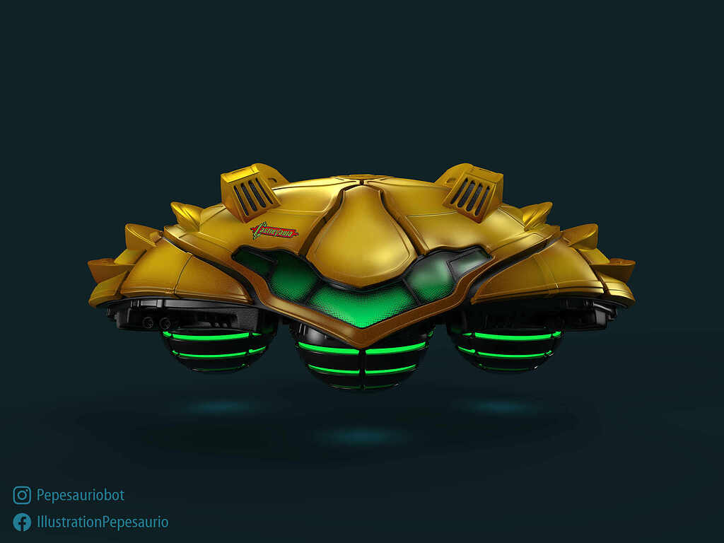 Samus Aran's Gunship - ZBrushCentral