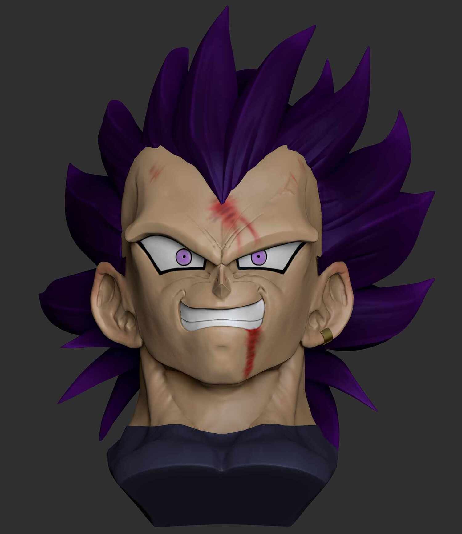 Ultra Ego Vegeta (Sketch) - ZBrushCentral