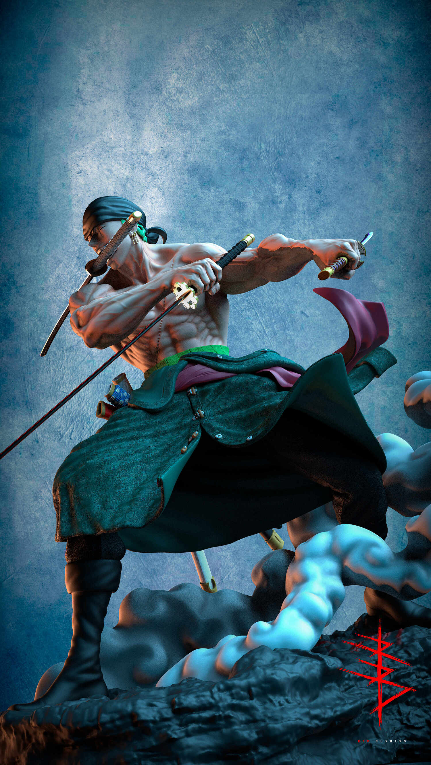 Roronoa Zoro Fan Art from One Piece anime series - ZBrushCentral