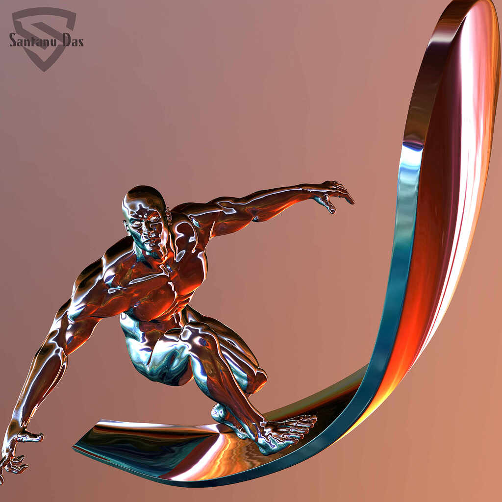 Silver Surfer Fan Art By Santanu Das - ZBrushCentral
