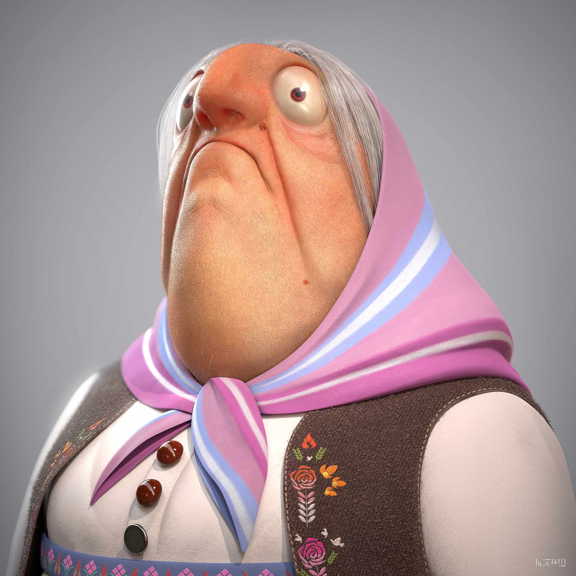 Grumpy Grandma - ZBrushCentral