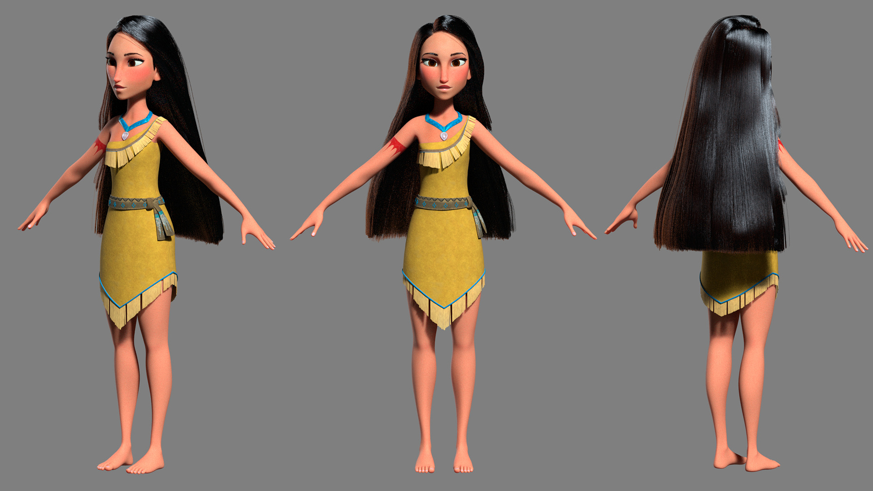 Pocahontas ( Fan art from Ralph Breaks the internet) - ZBrushCentral