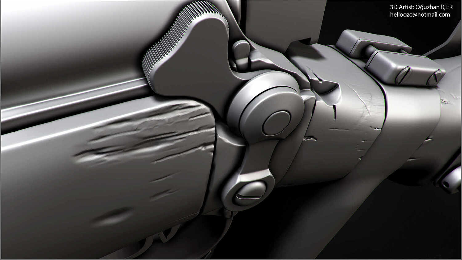 M1915 Howell Auto Rifle Grey - ZBrushCentral