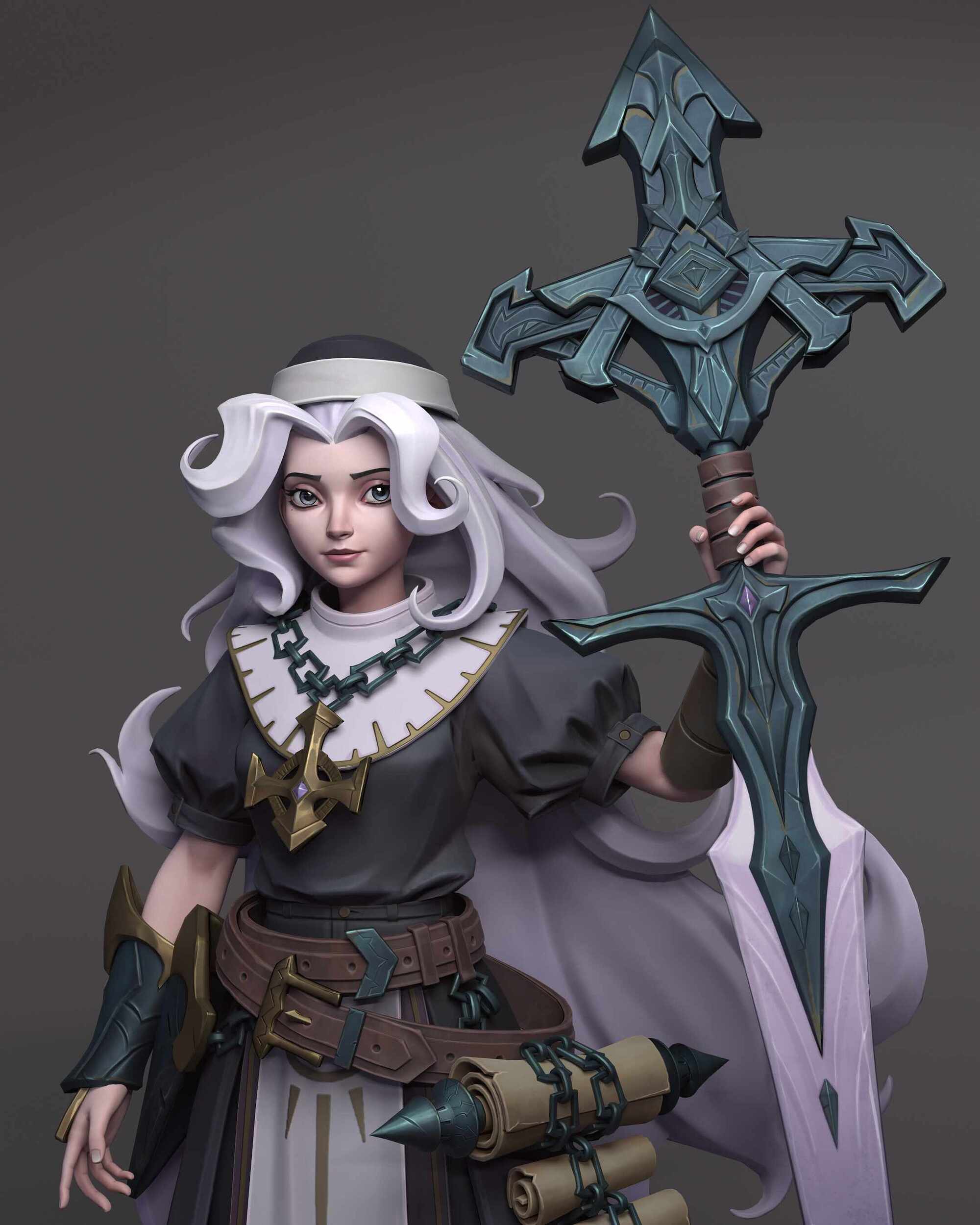 The Nun- Stylized Character - ZBrushCentral