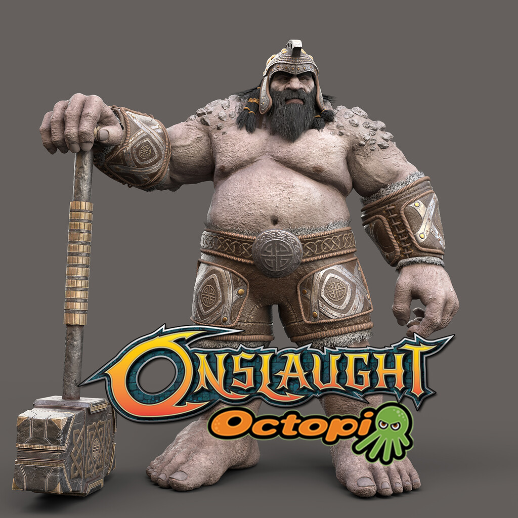 Stone colossus( game ready character) - ZBrushCentral