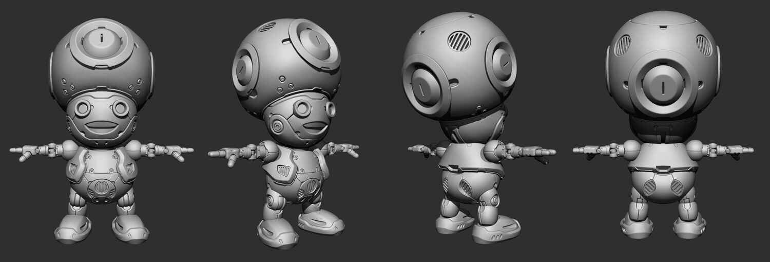 Robot Toad - 3D Character inspired from Mario & @Toyagogo - ZBrushCentral