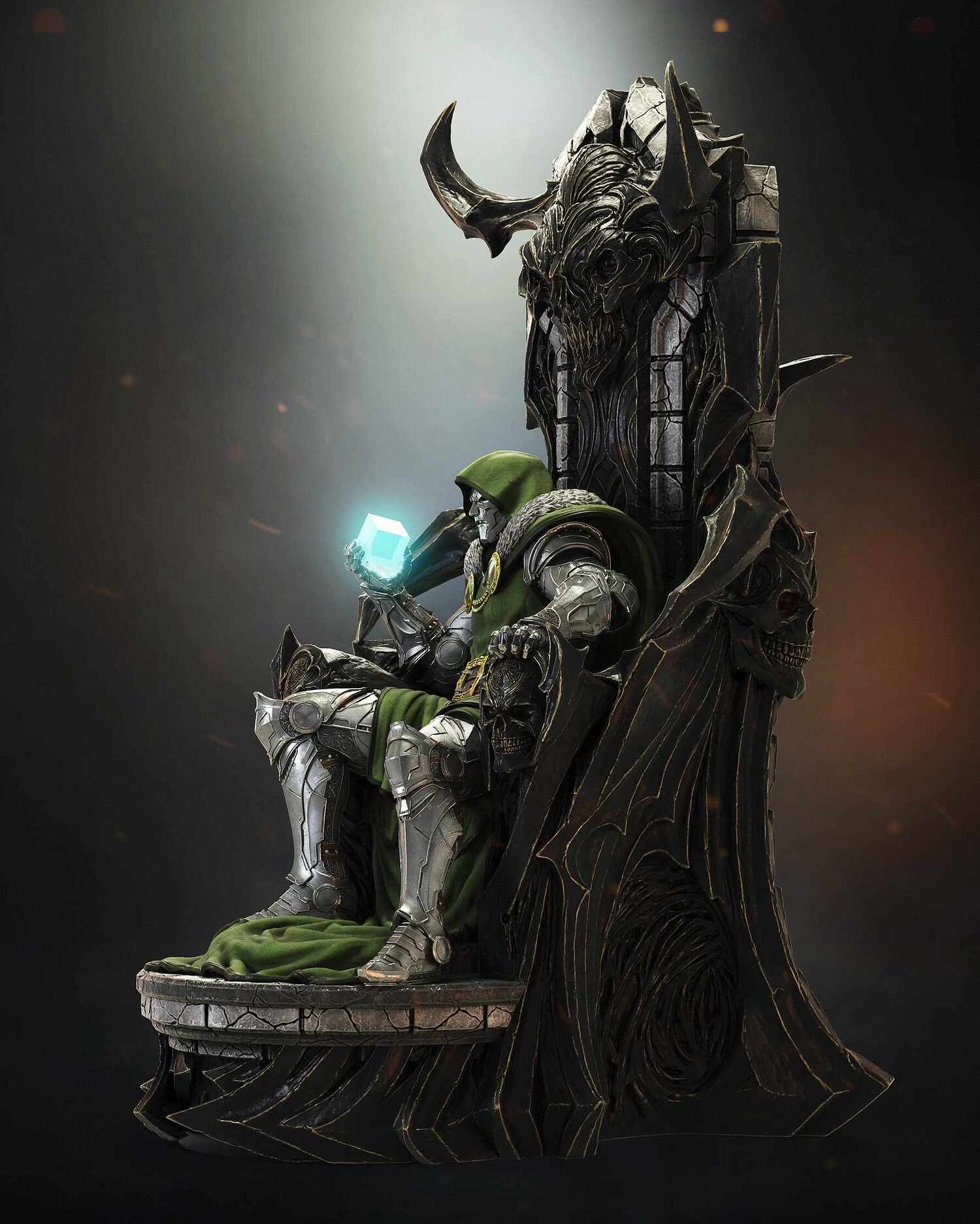 Doctor Doom on Throne - ZBrushCentral