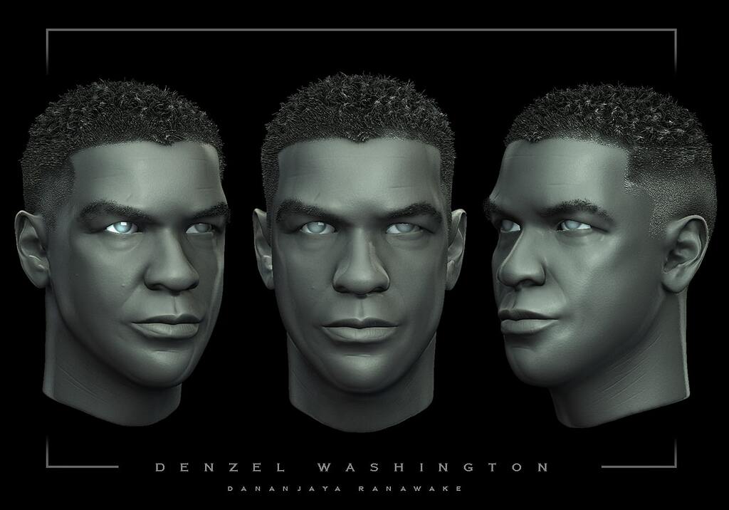 Denzel Washington Likeness Study - ZBrushCentral