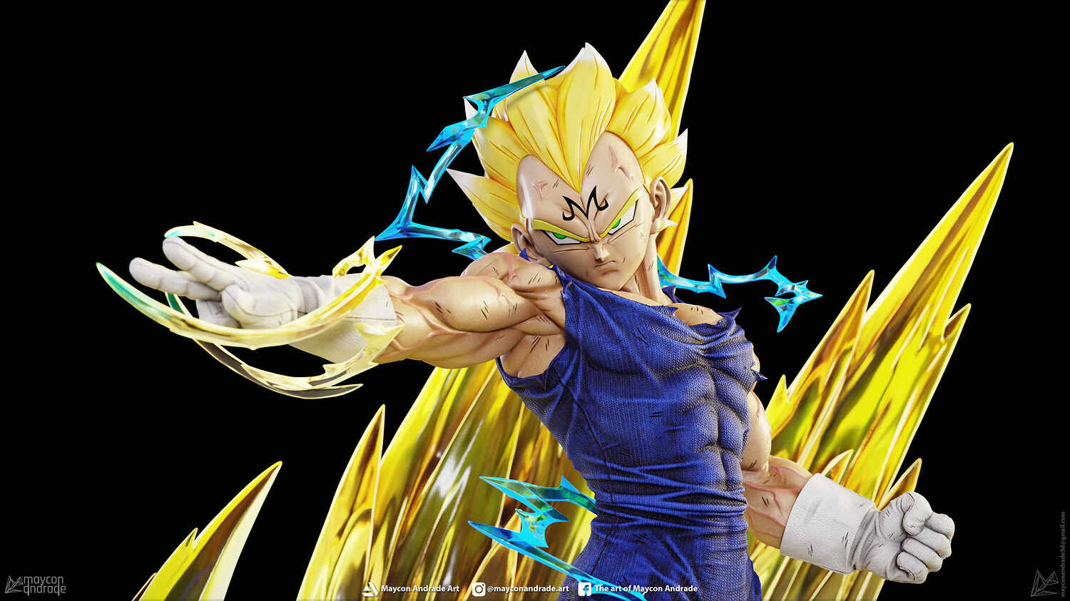 Majin Vegeta VS Majin buu - #4 by nebular - ZBrushCentral