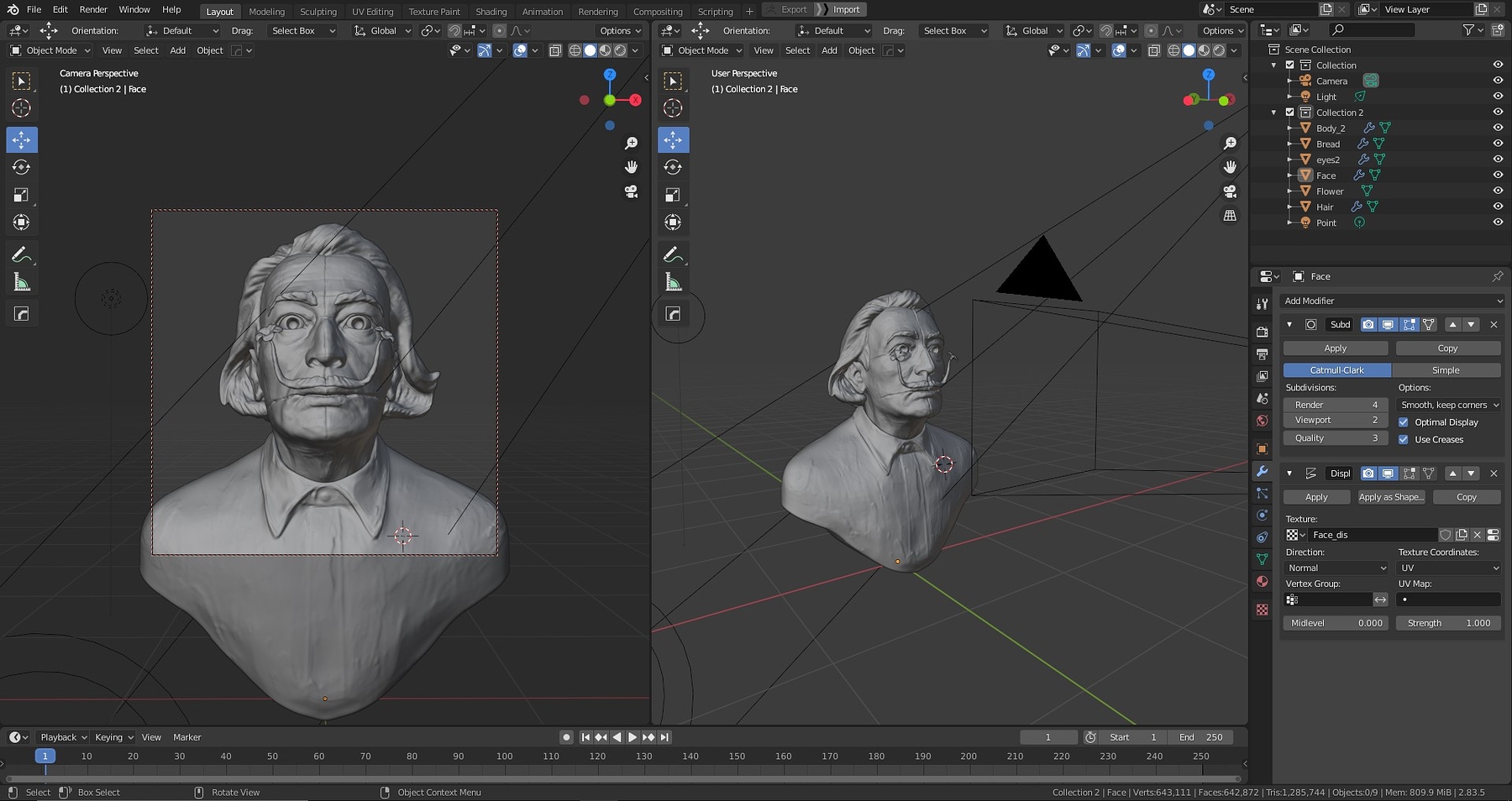 Salvador Dalí Digital Clay - ZBrushCentral