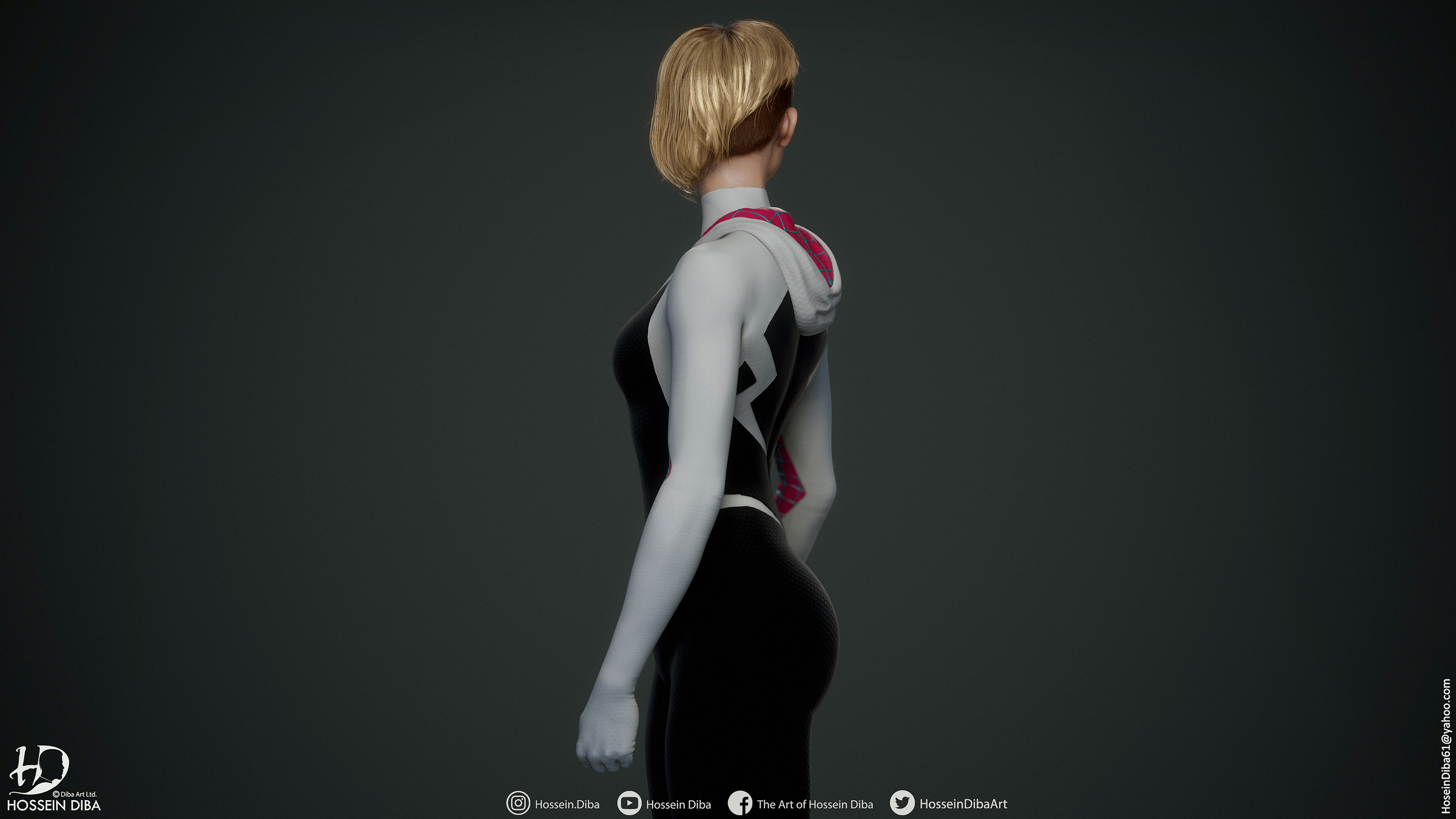 3D Model of Gwen Stacy (Real Time) - ZBrushCentral