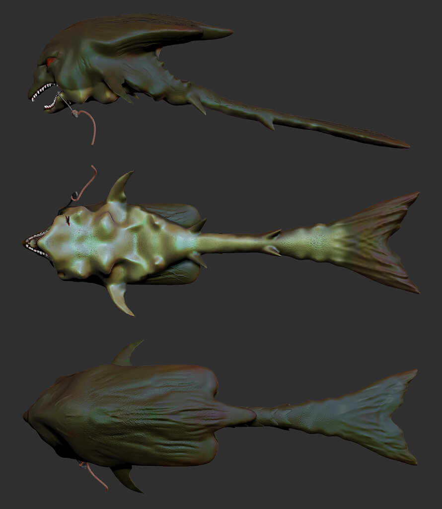 Monster Fish - ZBrushCentral