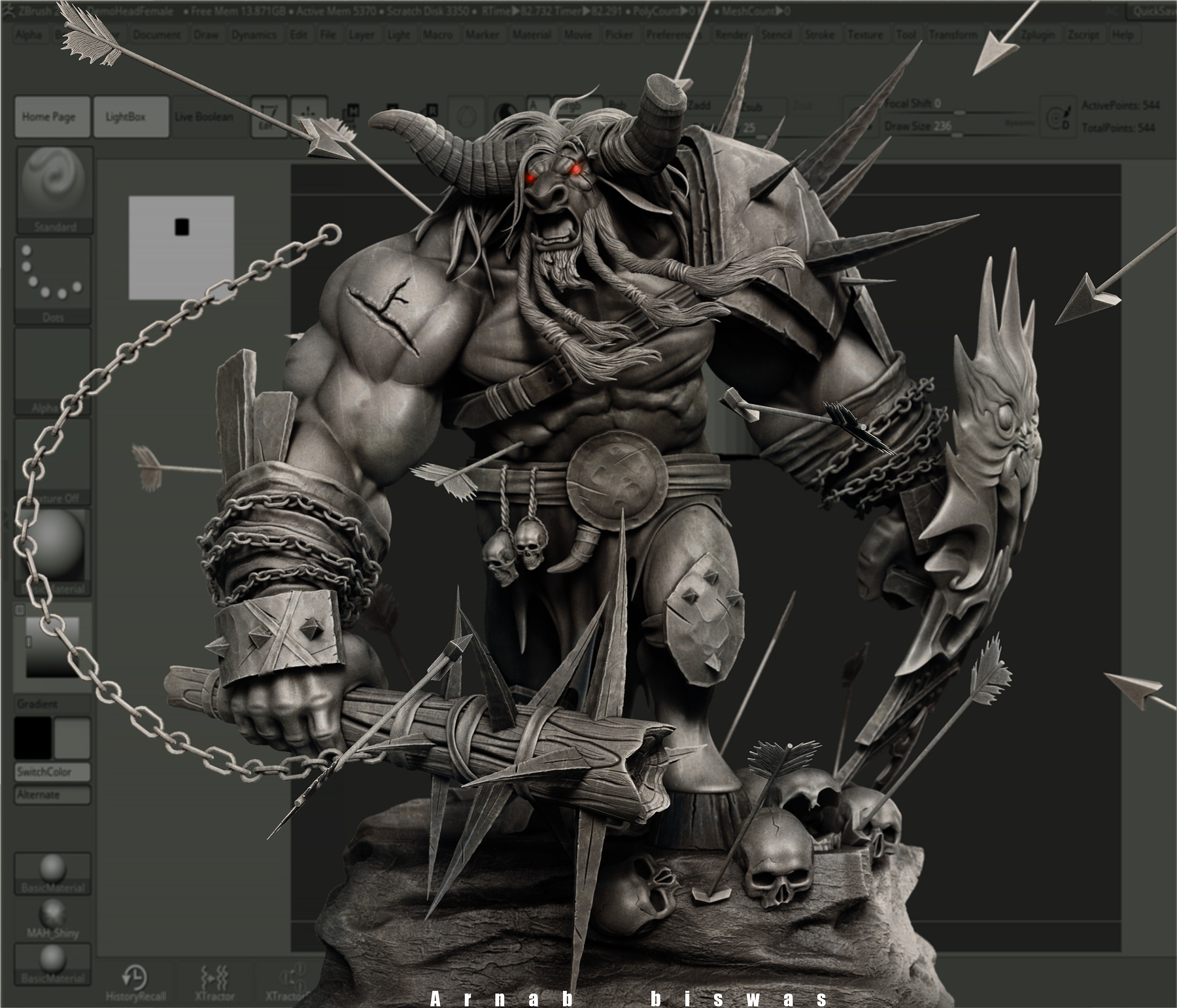 Evil Minotaur - ZBrushCentral