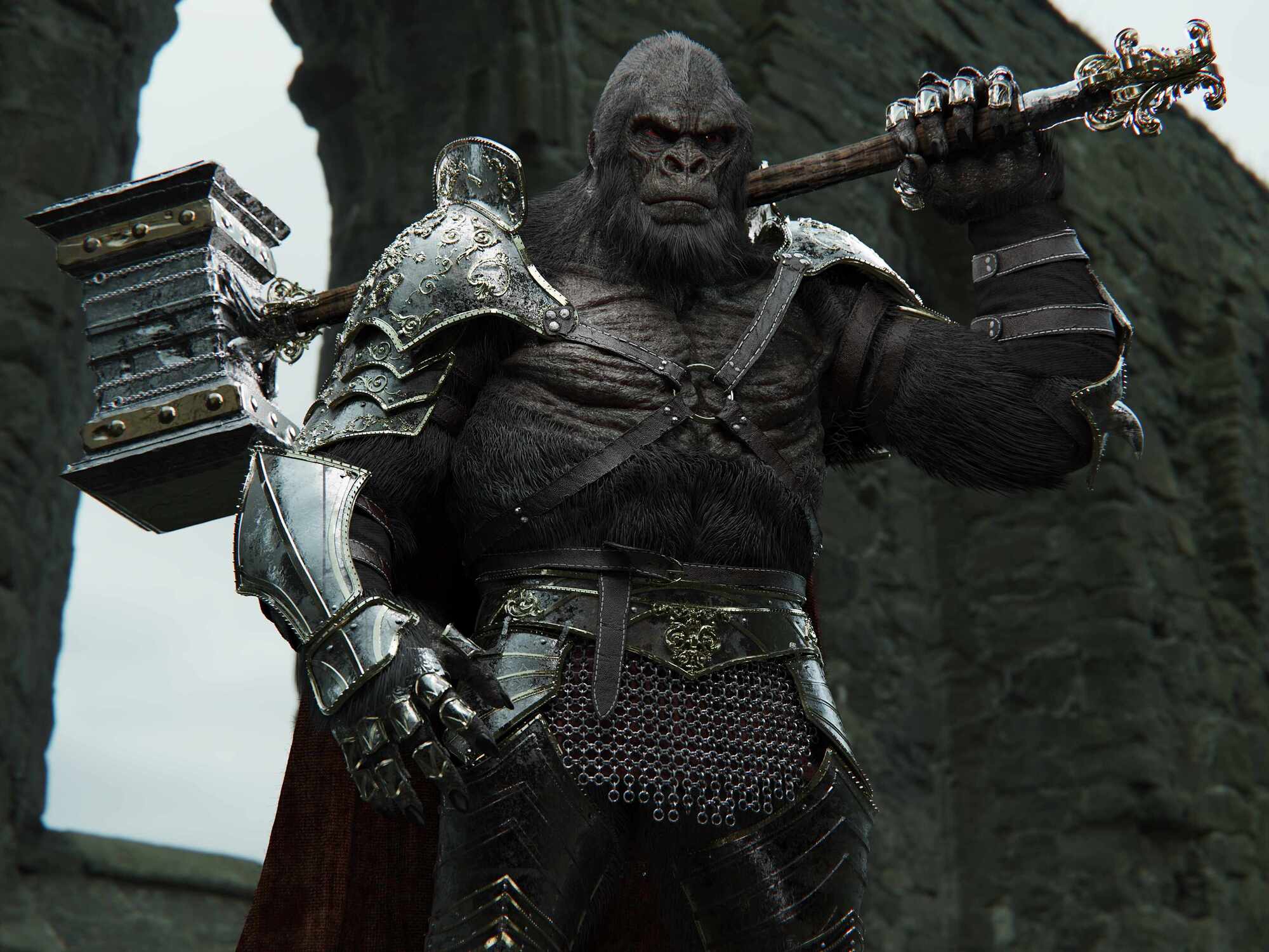 Gorilla Knight - ZBrushCentral