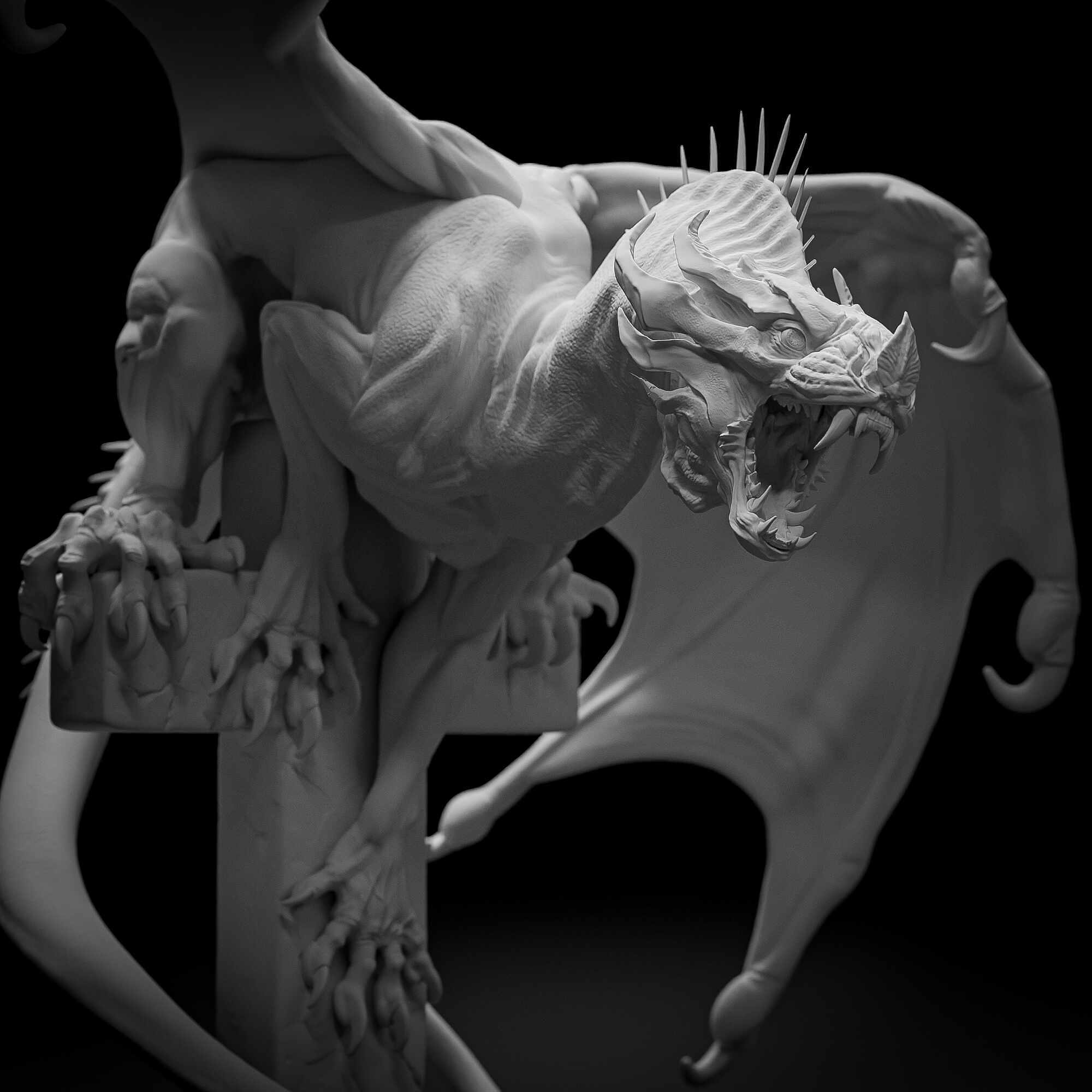 Ghoul dragon - ZBrushCentral