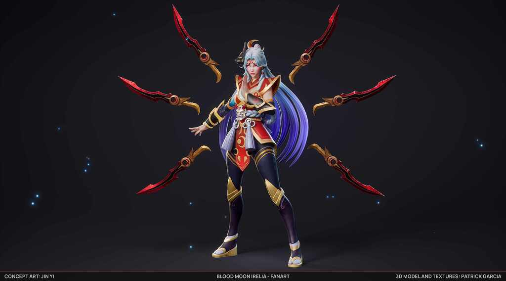 Irelia - Blood Moon (Real-Time) - ZBrushCentral