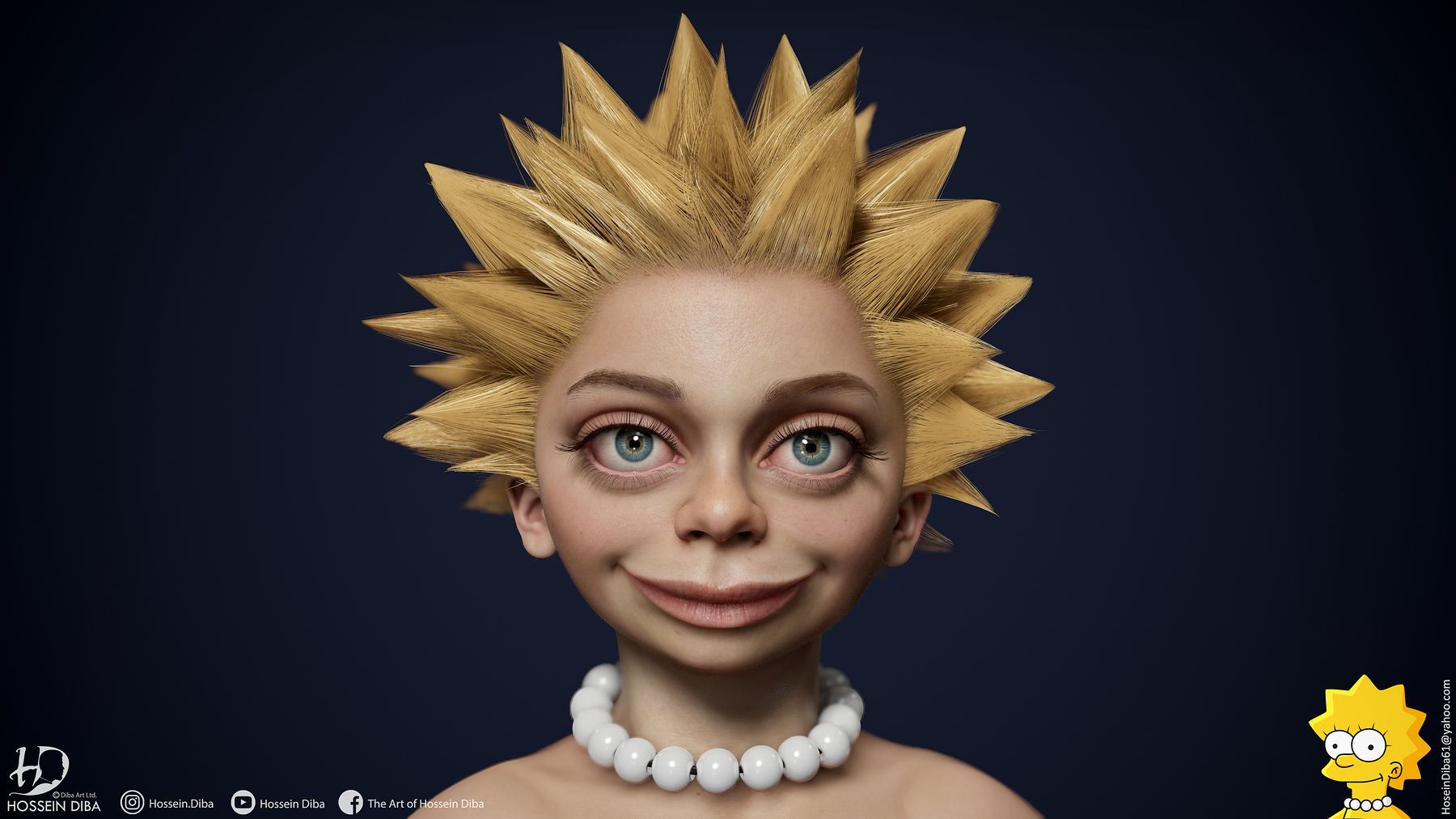 3D Model of Lisa Simpson(Real time) - ZBrushCentral