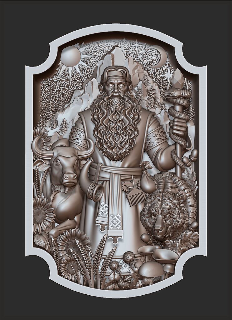 My work for the CNC and 3D printing pendan god Veles - ZBrushCentral